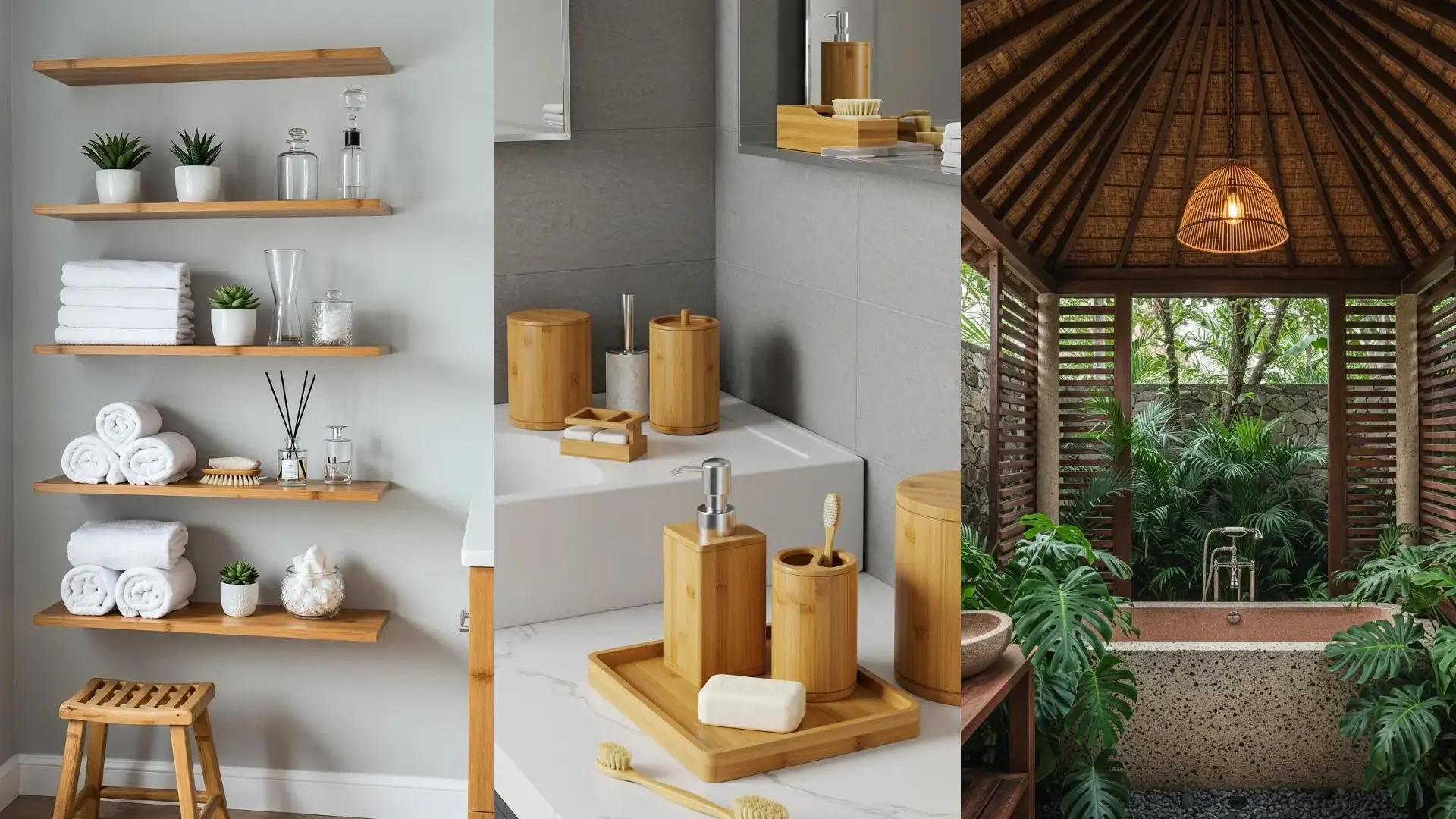 23 formas de incorporar bambú en la decoración de un baño natural ...