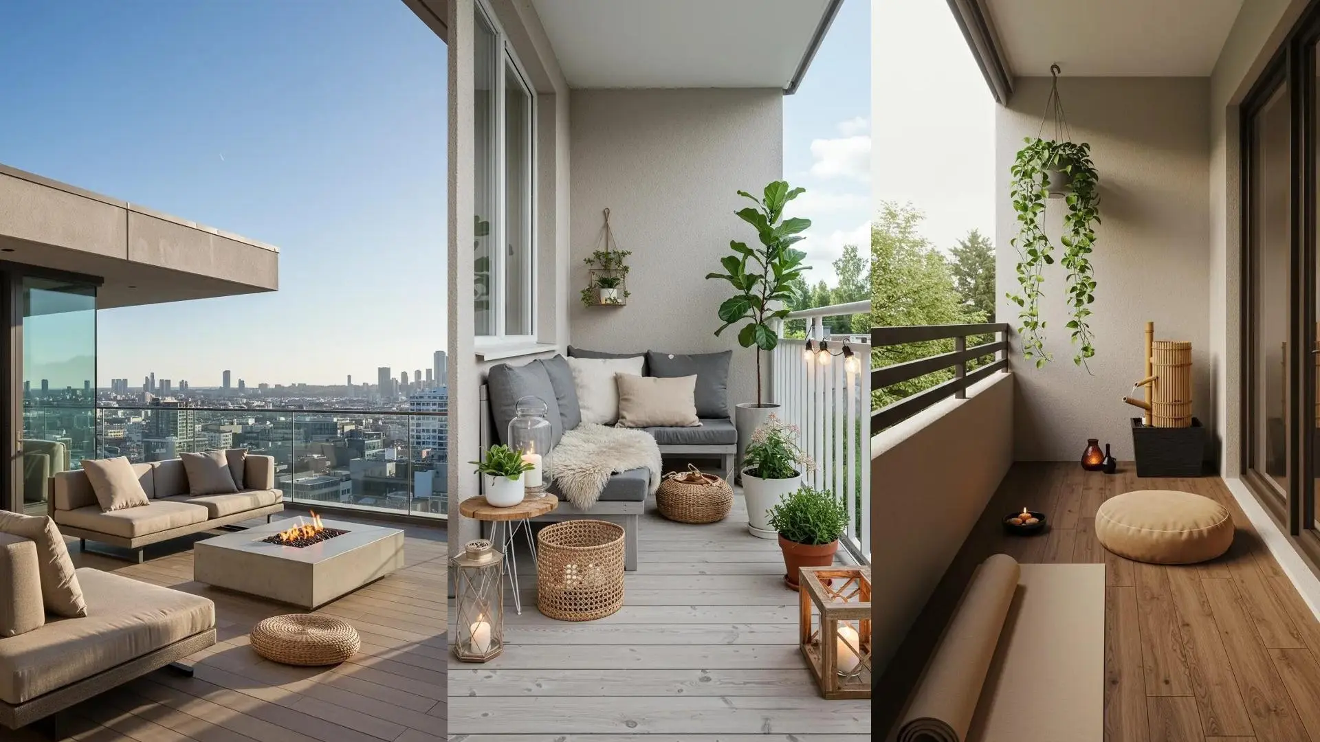 24 Balcones minimal-boho en tonos tierra con un aire relajado - Hauszi ...