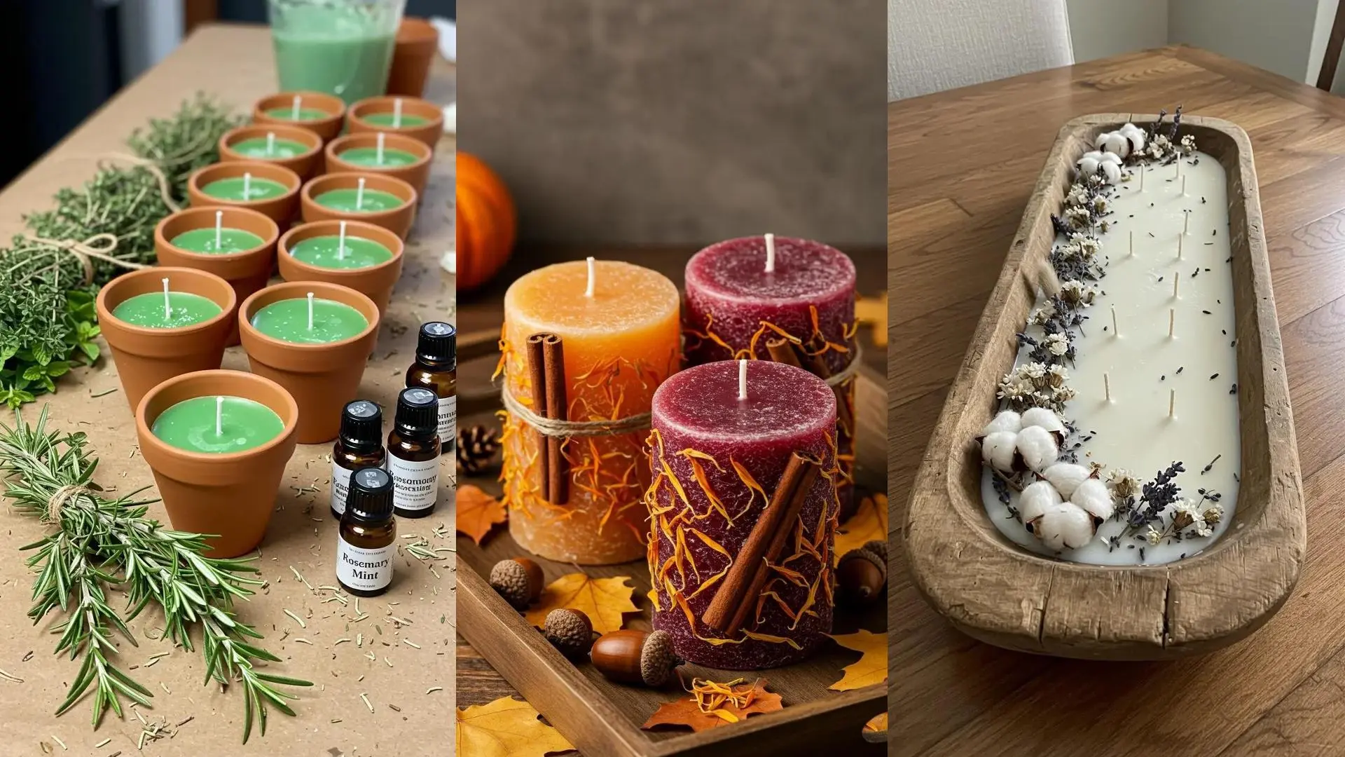 31 ideas de velas aromáticas caseras con flores secas y toques ...